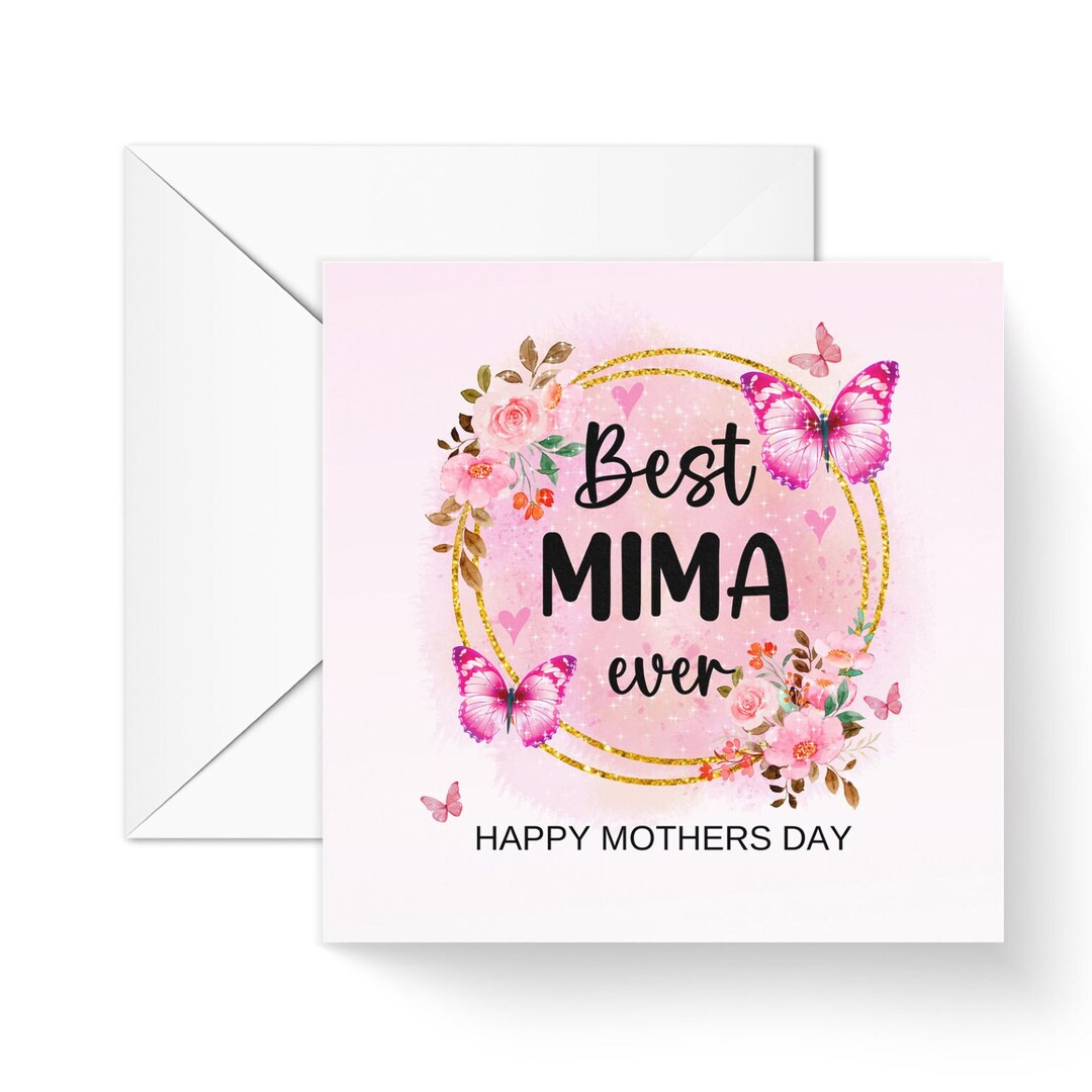Best Mima Ever Mothers Day Card, I Appreciate You Mothers Day Card ...