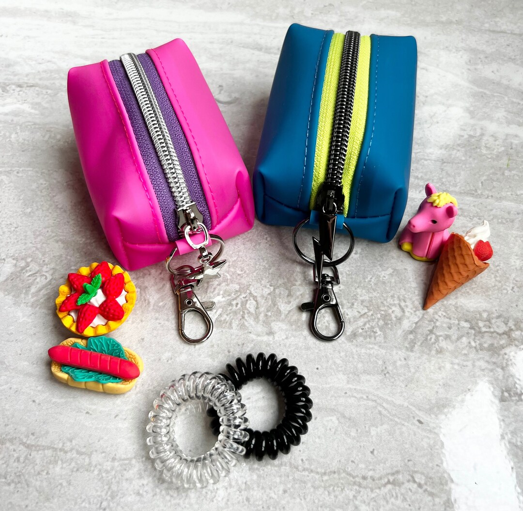 Mini Boxy Pouch Keychain, Kids Keychain Pouch, Backpack Key Chain ...