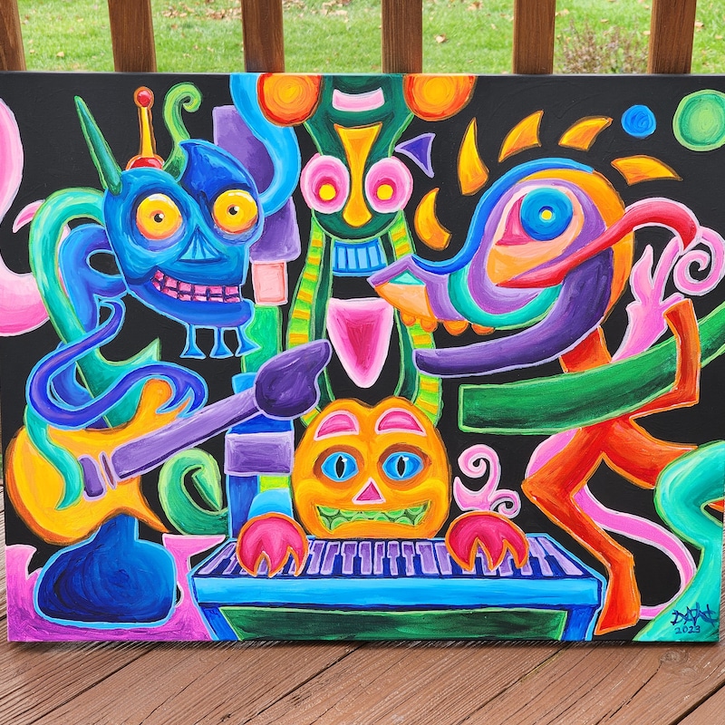 Psychedelic Painting - Etsy