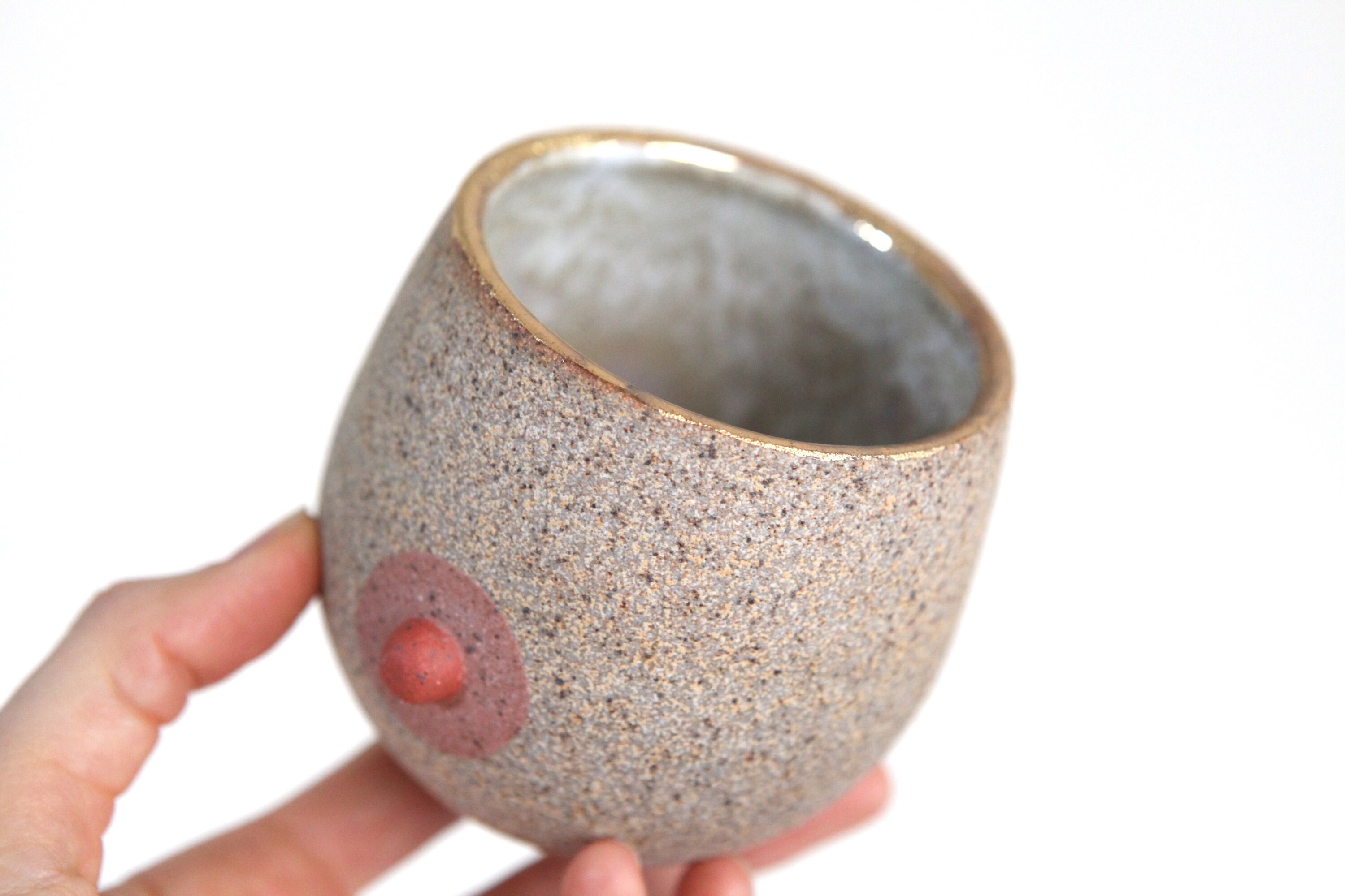 Cup a Boob Gold Rim Made to Order - Etsy