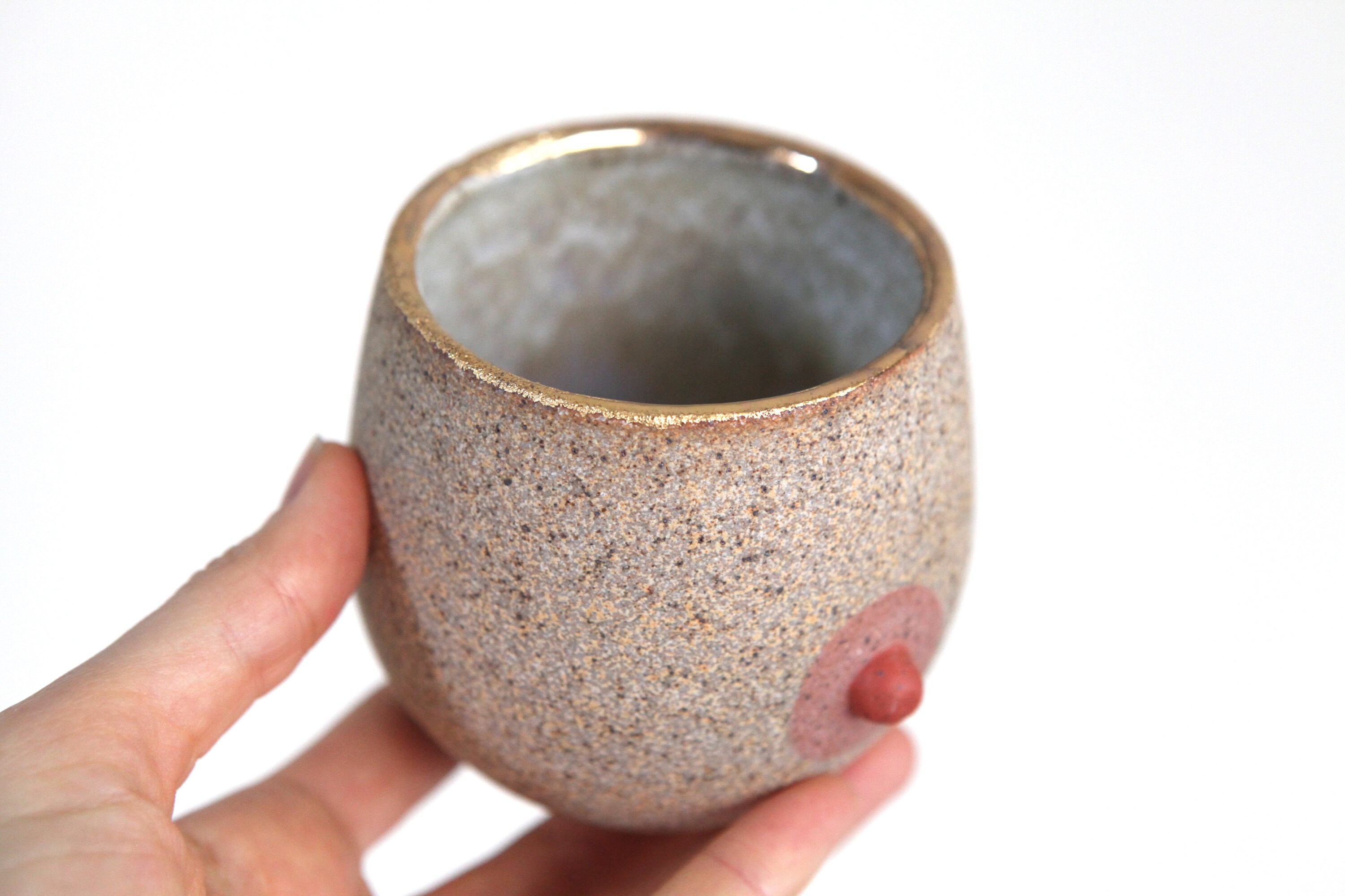 Cup a Boob Gold Rim Made to Order - Etsy