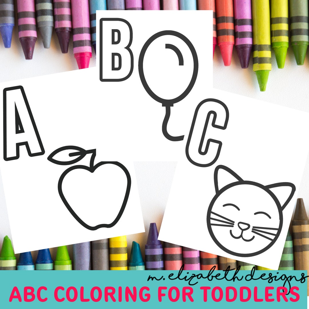 Páginas para colorear ABC para niños pequeños / Manitas / Coloración ...
