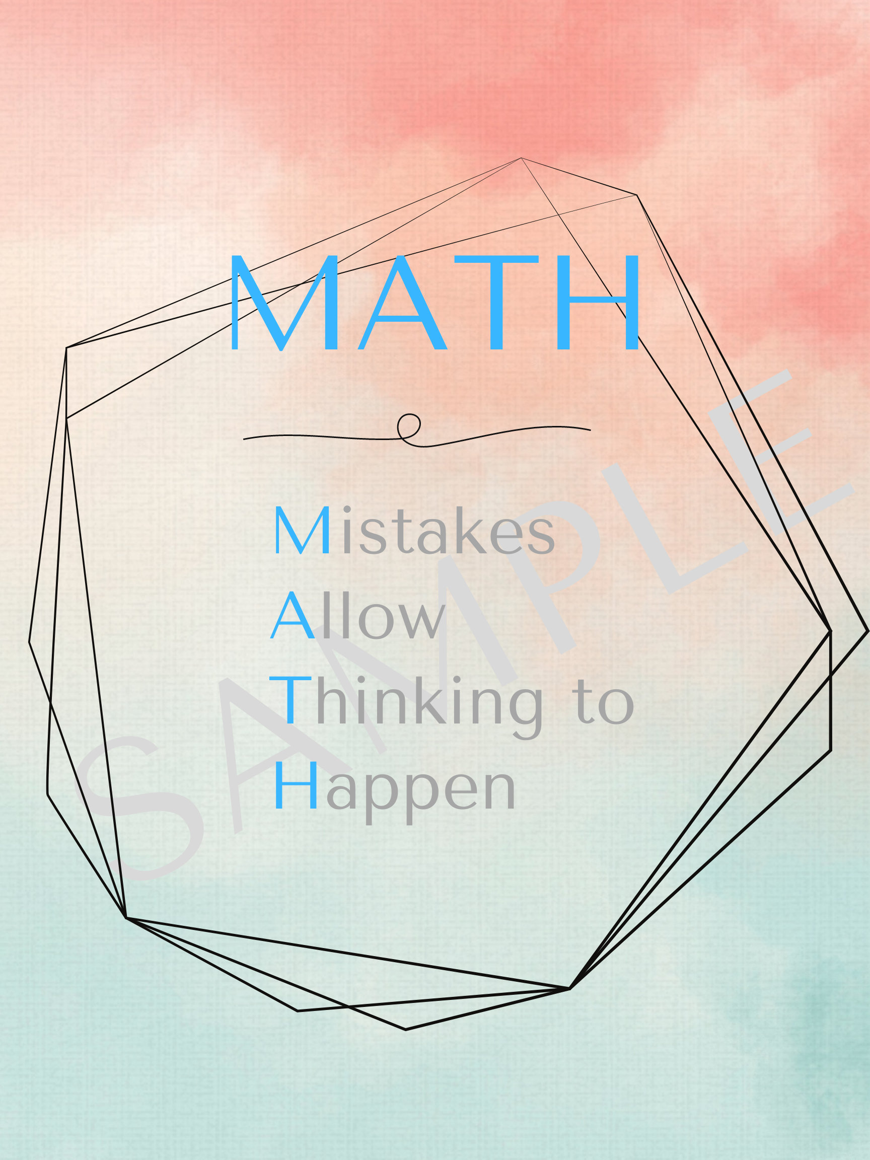 Aesthetic Math Poster - Etsy