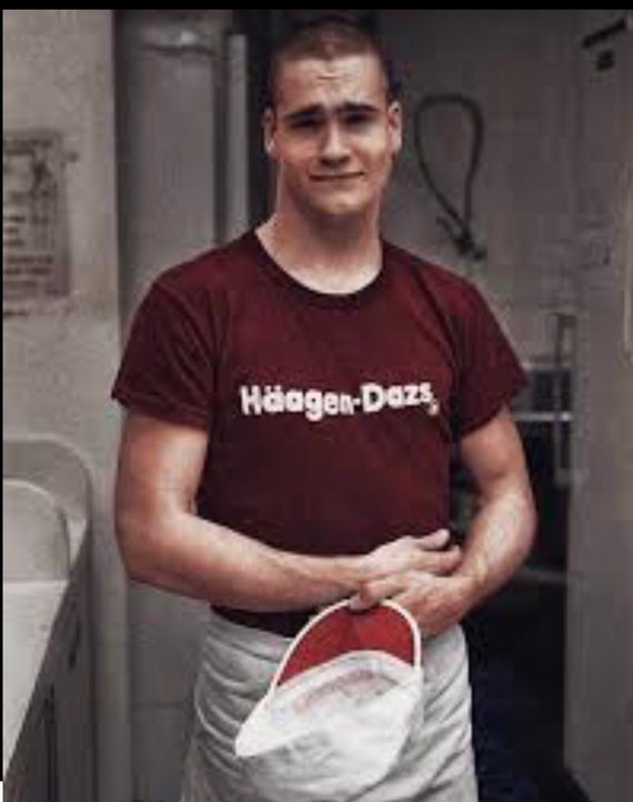 Vintage 70s 80s Haagen Dazs Ice Cream Vanilla Boysenberry Vintage 70s 80s Haagen Dazs Ice Cream Vanilla Boysenberry