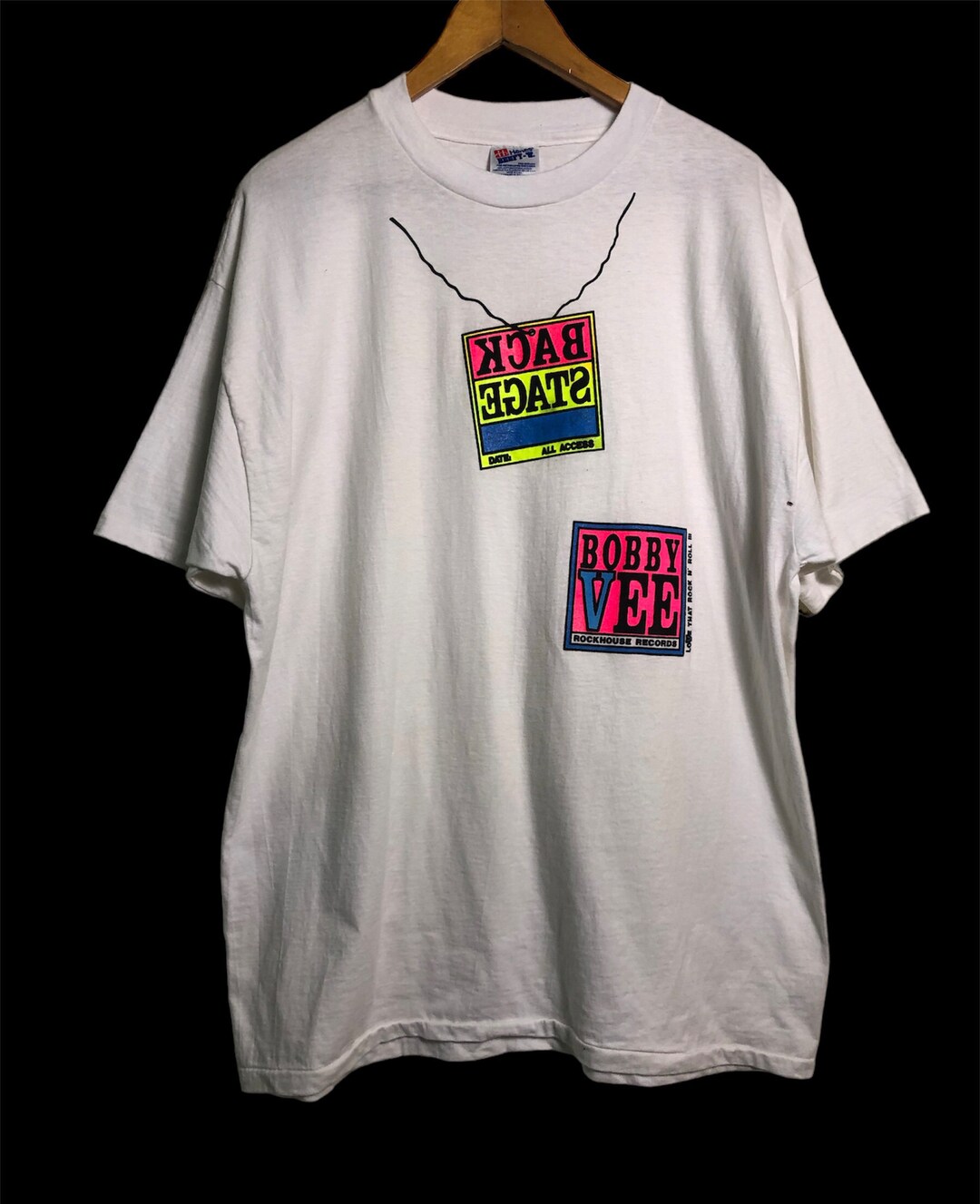 Vintage 90s Bobby Vee Robert Thomas Velline Promo Tour Concert T Shirt ...