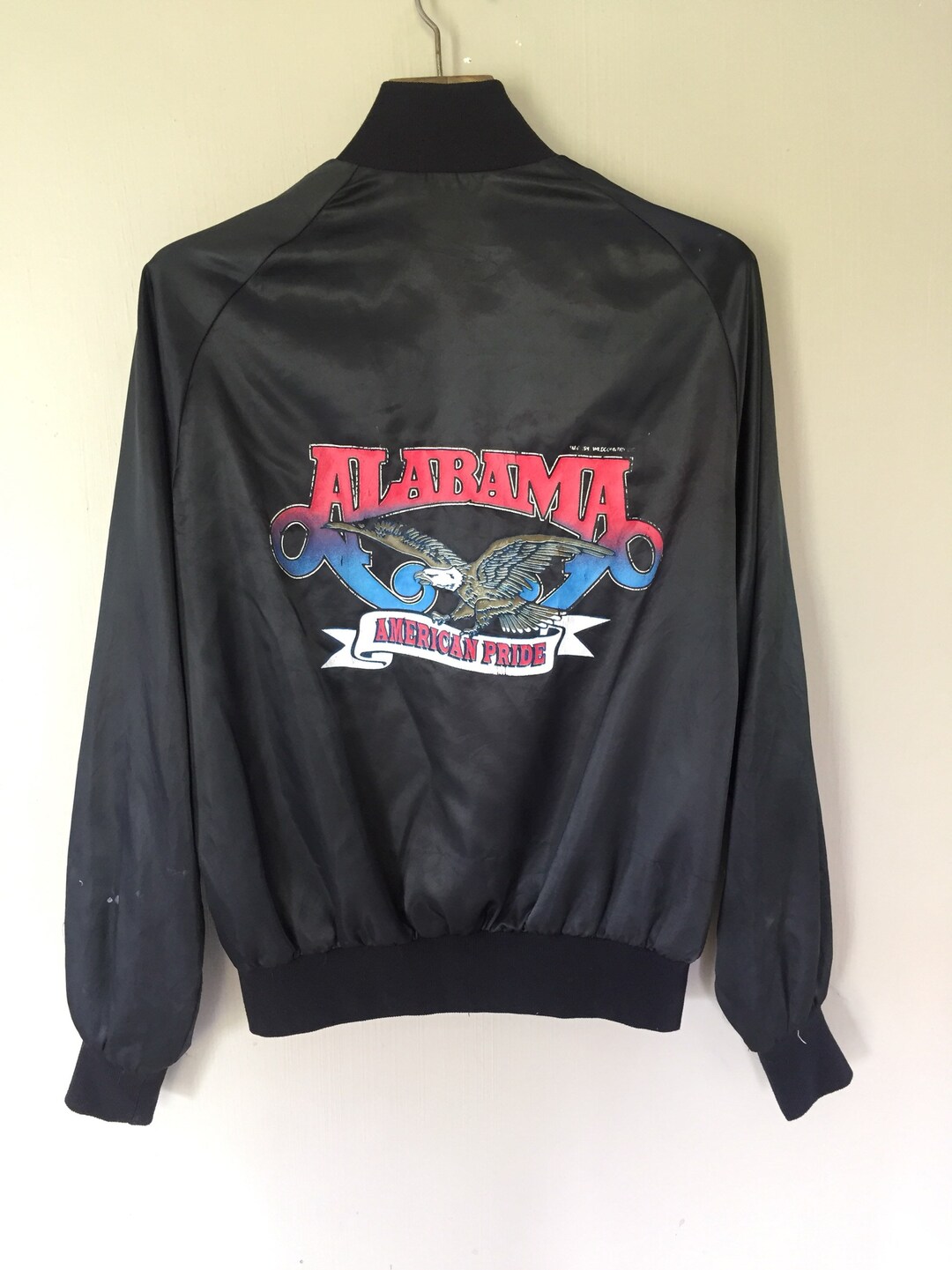 Vintage Alabama Band American Pride Tour Promo Album Satin Black Jacket ...