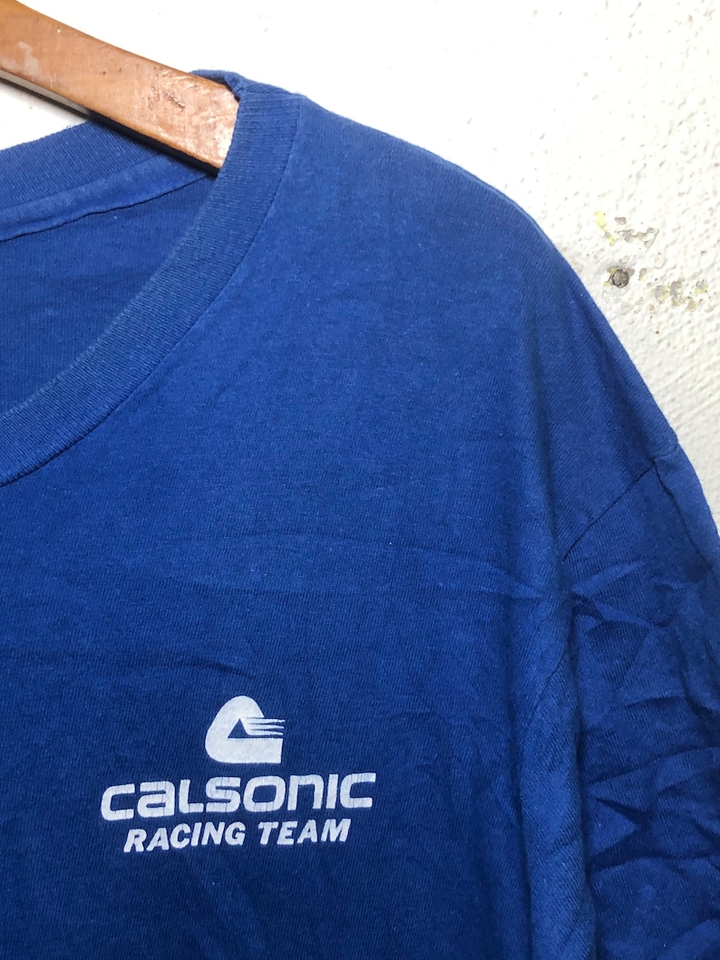 Vintage 90s Calsonic Racing Team Nissan Skyline GTR Godzilla T Shirt ...