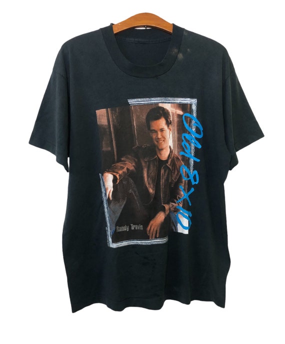 Vintage 80s Randy Travis Promo Tour Concert Album T Shirt - Etsy