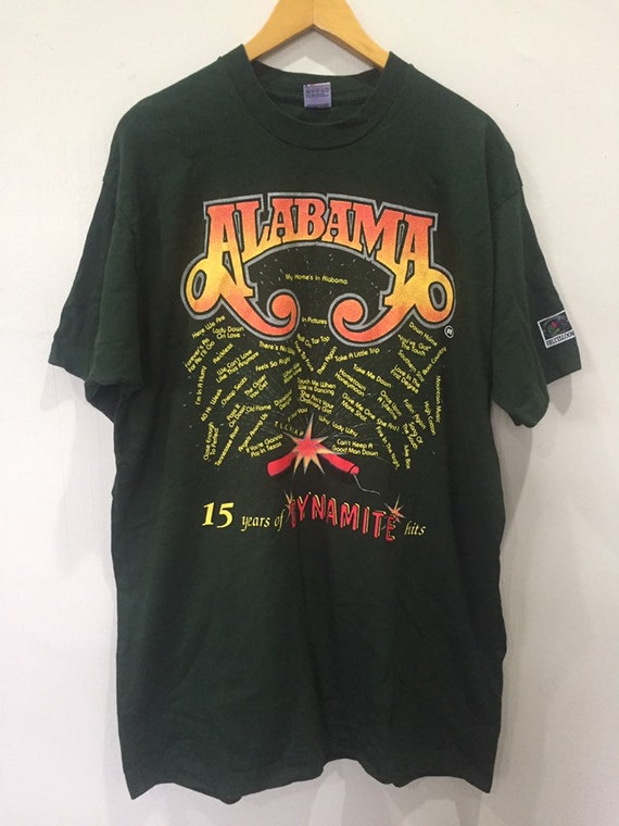 Vintage 90a Alabama 15 Years of Dynamite Hits Album T… - Gem