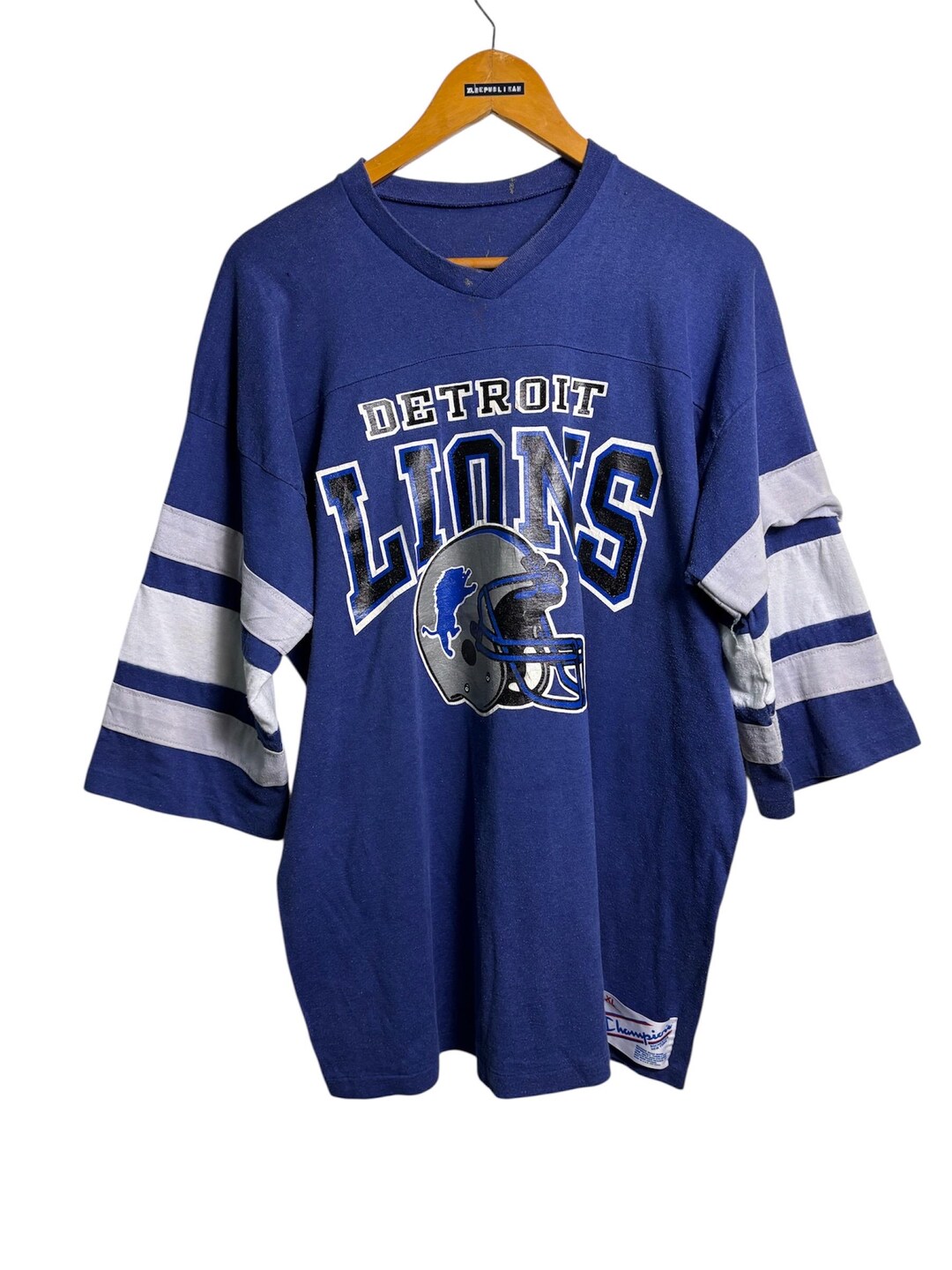 Vintage 90s Detroit Lions NFL Champion T Shirt XL Size - Etsy