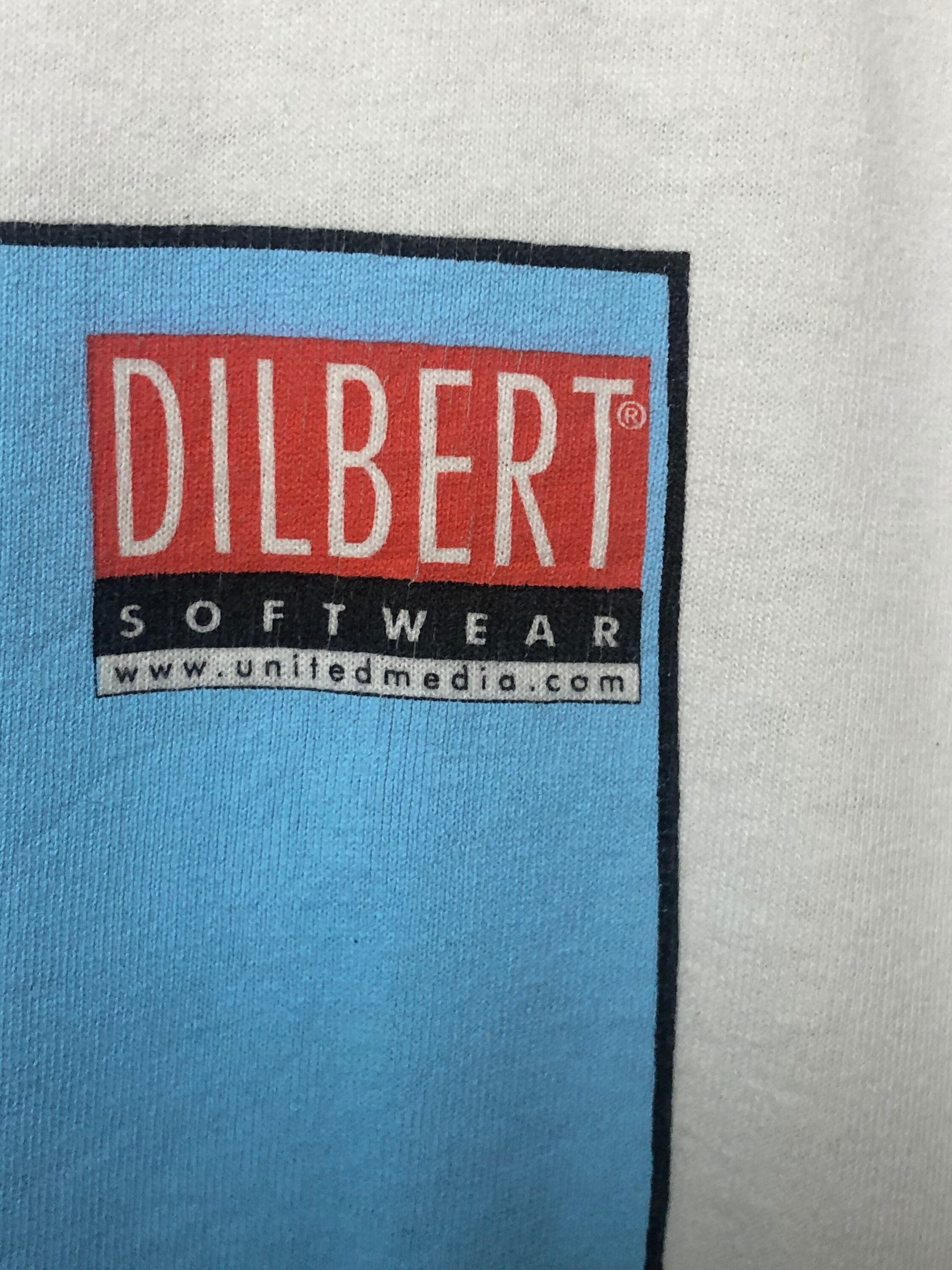 Vintage 90s Dilbert Software Comics Strip Scott Adams T Shirt XL Size ...