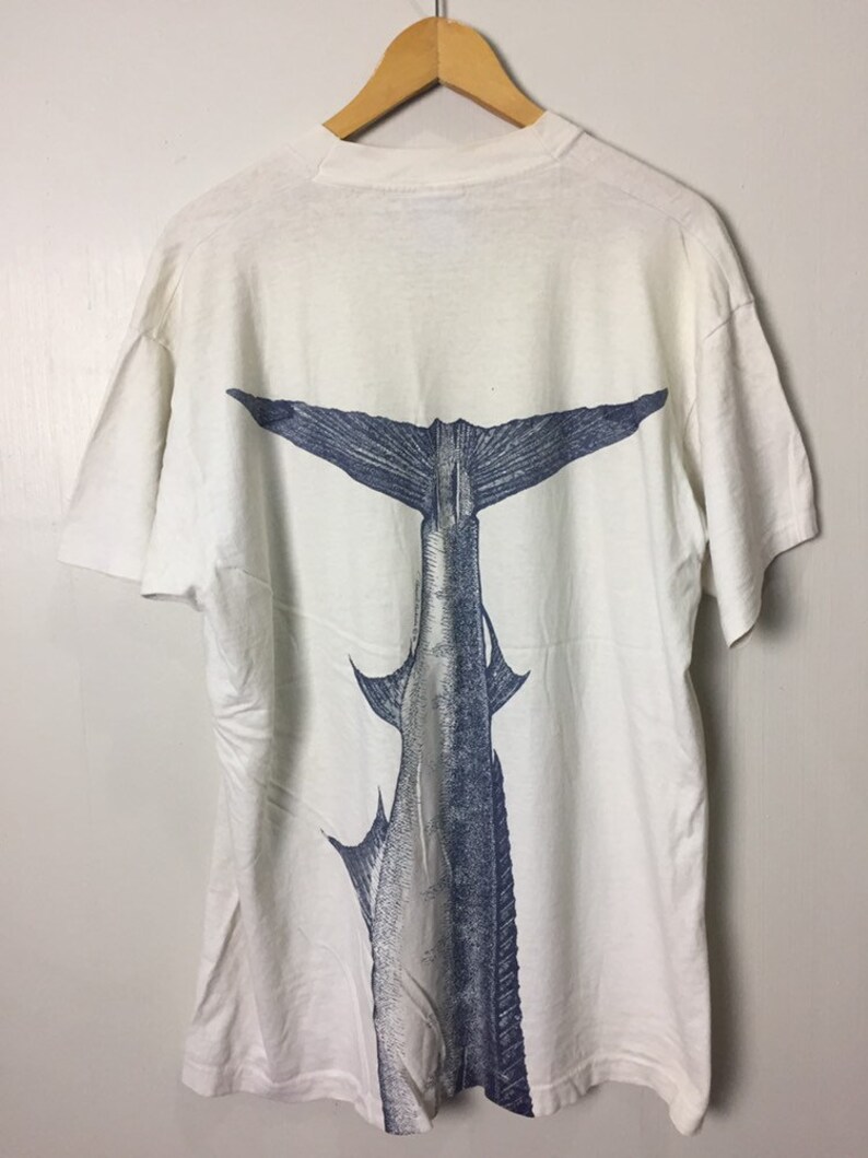 Vintage 90s Kona Hawaii Merlin Fish Fishing Souvenir T Shirt XL Size - Etsy