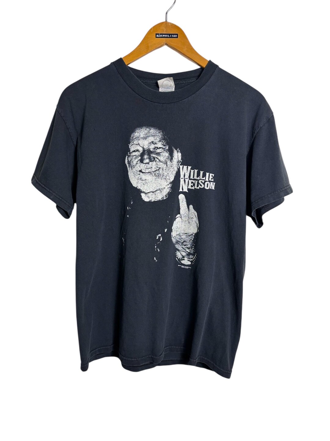 Vintage Willie Nelson Middle Finger Promo Album Tour Concert T Shirt ...