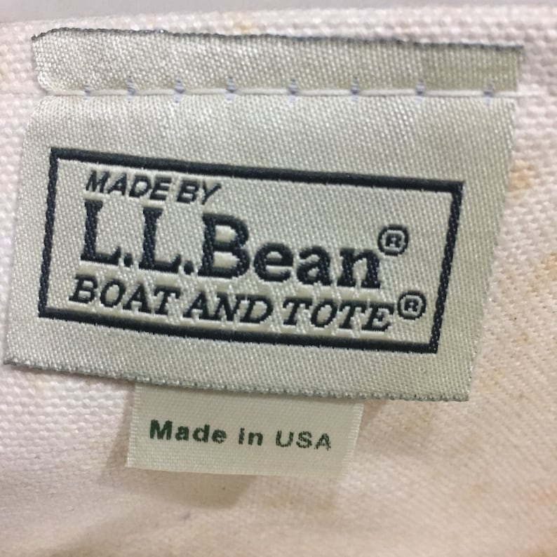 Vintage LL Bean Boat and Tote Canvas Bag Made in Usa - Etsy