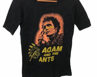 Adam Ant Vintage T-shirt, White Tee, Punk Rock, Adam and the Ants ...