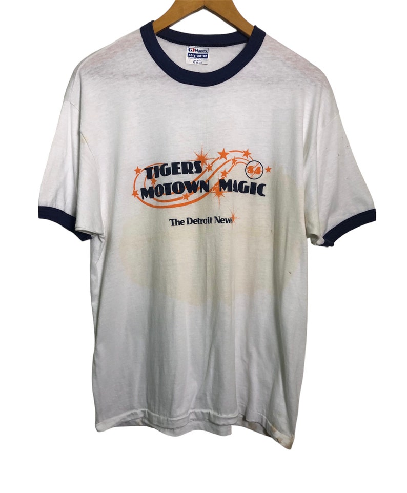 Vintage 80s Tigers Motown Magic Detroit News T Shirt XL Size - Etsy