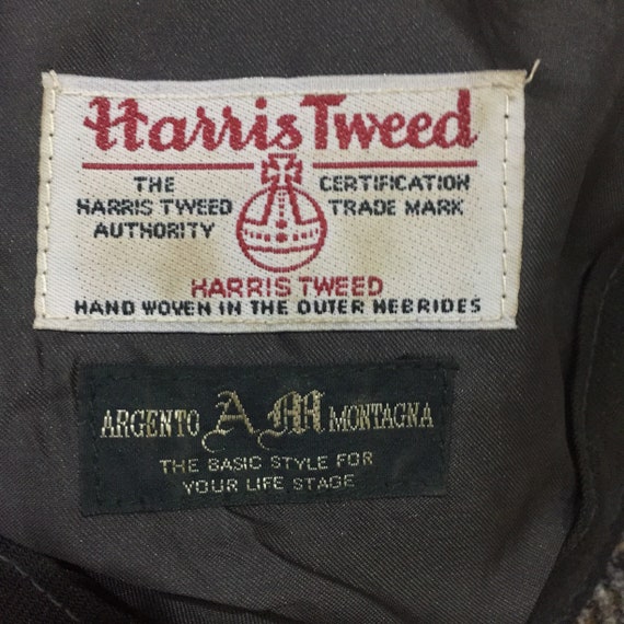 Vintage Harris Tweed 100% Wool Cap Hats Medium Size - Gem