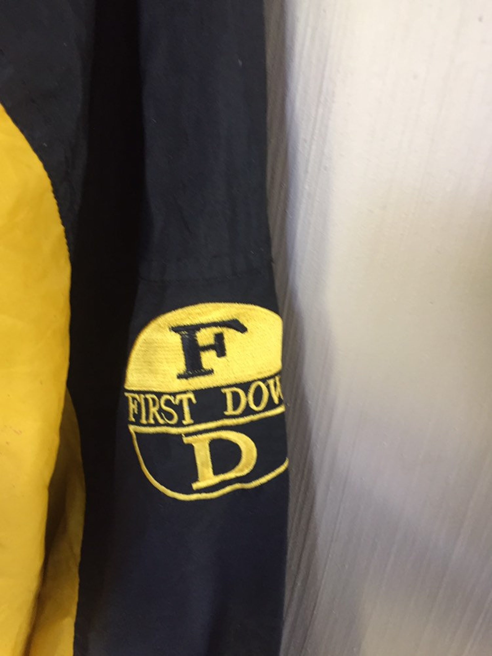 Vintage First Down Windbreaker Colour Blok Jacket - Etsy