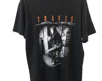 Vintage 1990s Marty Stuart and Travis Tritt Double Trouble Tour T-shirt ...