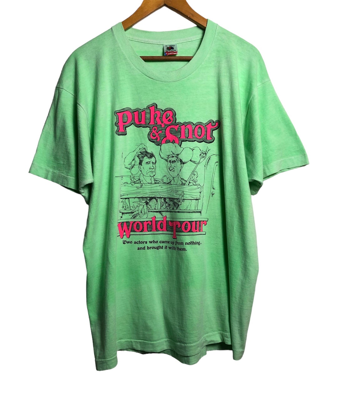 Vintage 90s Puke & Snot World Tour Promo Comedy Duo T Shirt XL Size - Etsy