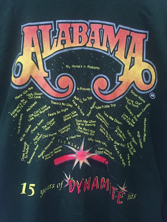Vintage 90a Alabama 15 Years of Dynamite Hits Album T… - Gem