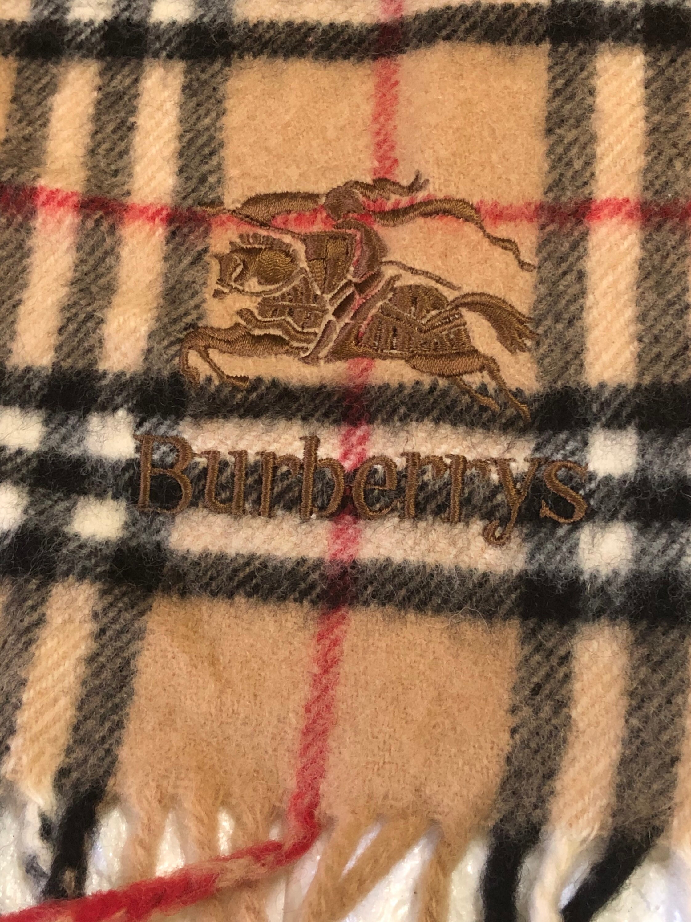 Vintage Burberrys Chal Bufandas Bufanda Lana - Etsy España