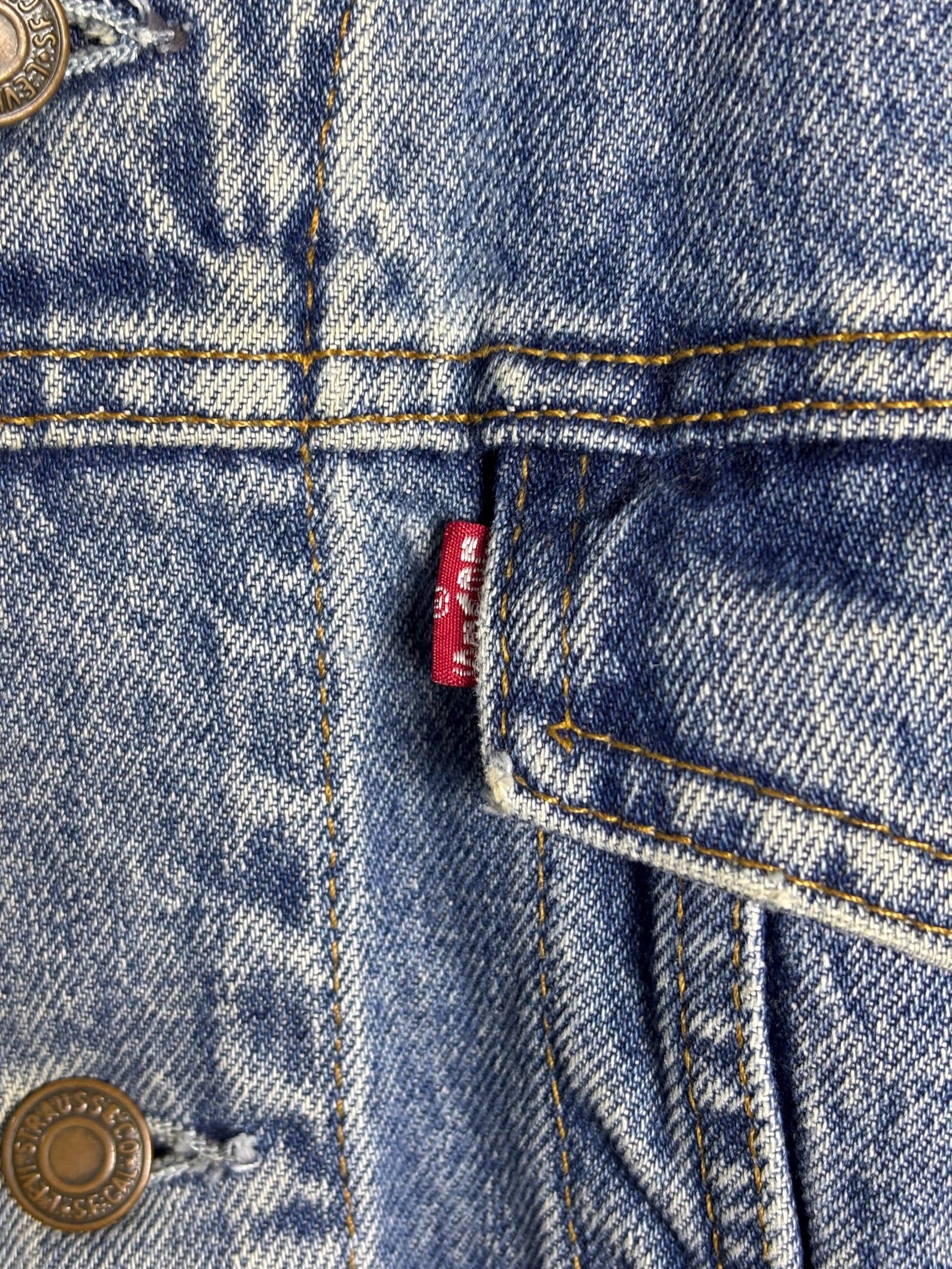 Vintage Levis Denim Lobo Bite Me Fan Boy Vest Jacket Large Size - Etsy