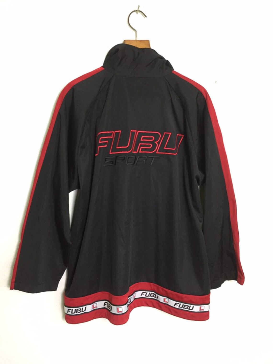Vintage 90s Fubu Sport Hip Hop Streetwear Sweat Jacket Side Tape Size F - Etsy