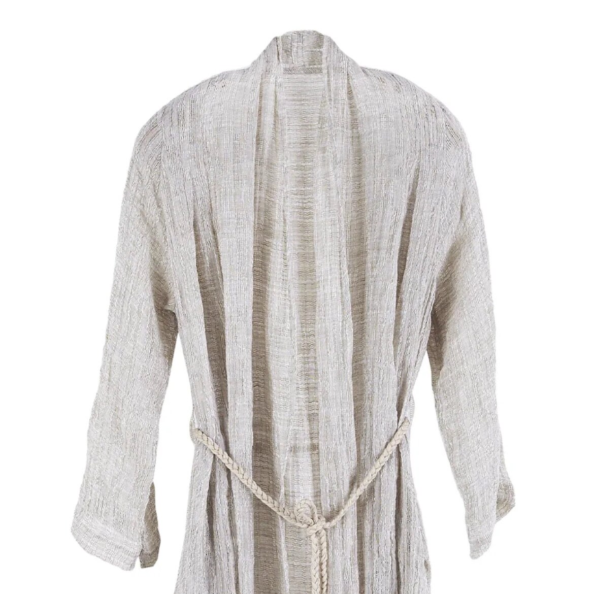 Natural Linen Dress, Soft Lightweight Women's Robe, Beach Dress, Mellow ...