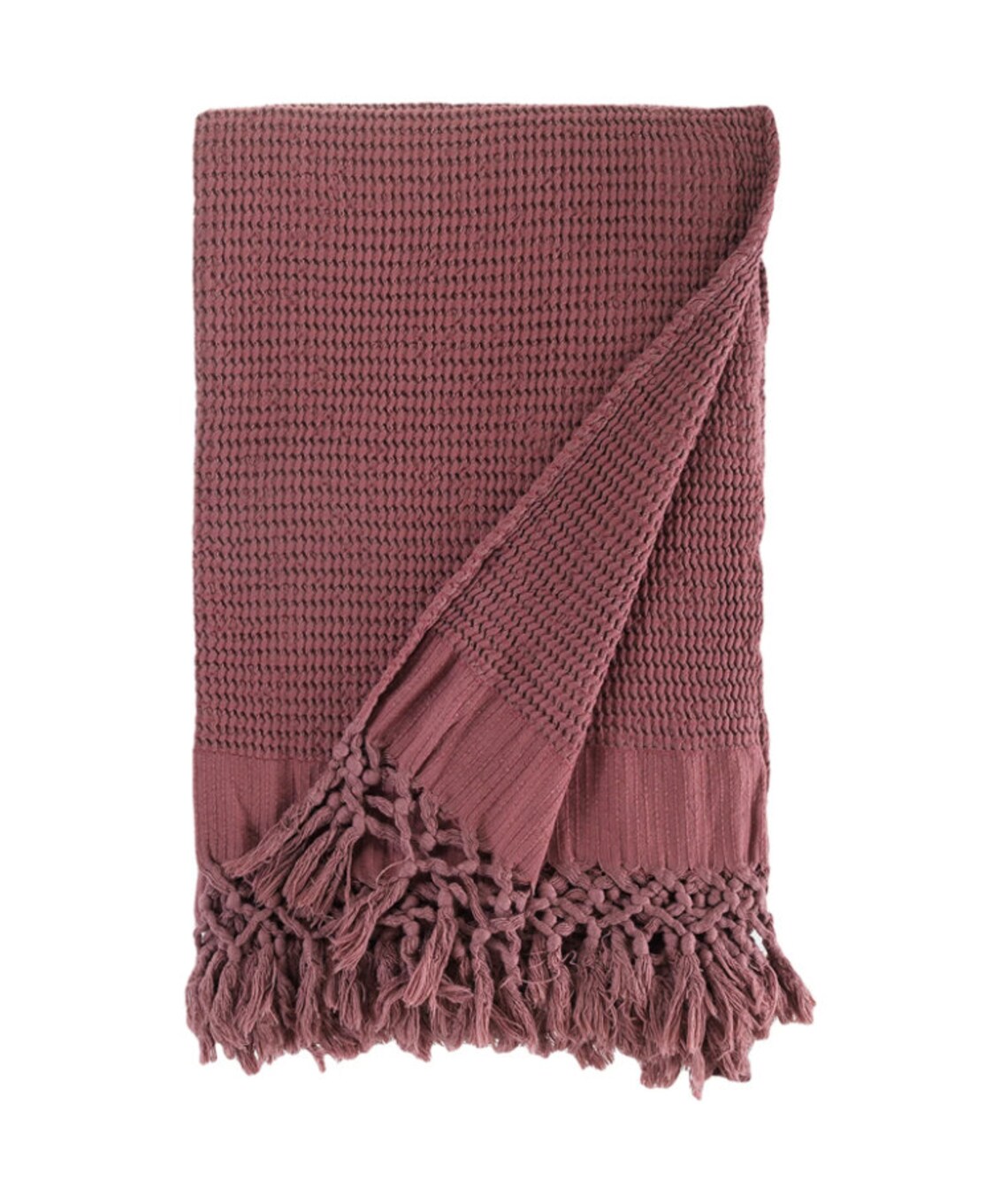 Bohemian Bamboo Throw, Soft Cotton Throw, Burgundy Sofa Cover, Green ...