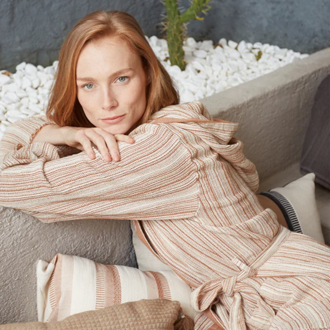 Waffle Bathrobe for Women, Bohemian Robes for Women, Soft Hoodie Robe ...