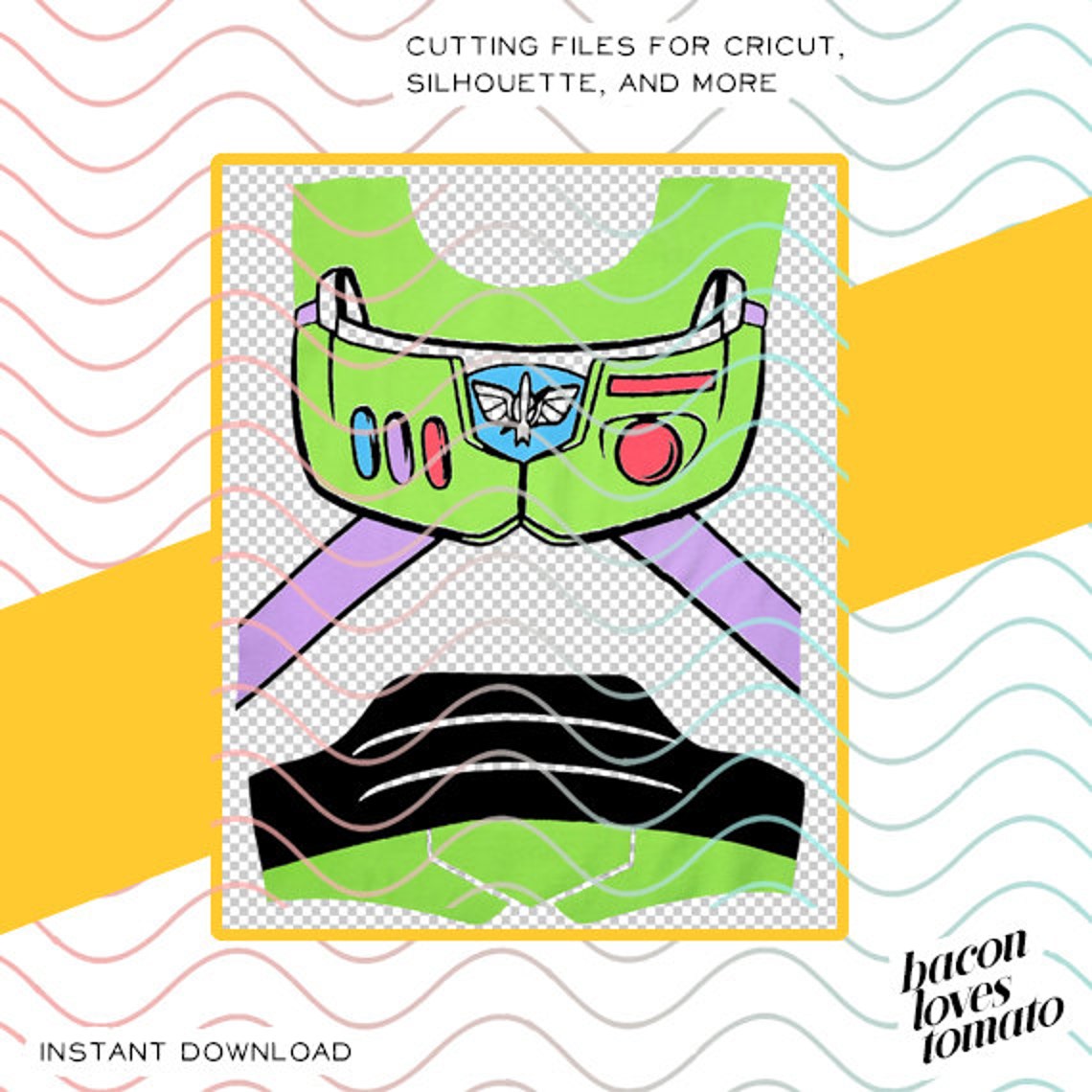 Buzz Lightyear Space Ranger Uniform front Only SVG / - Etsy Singapore