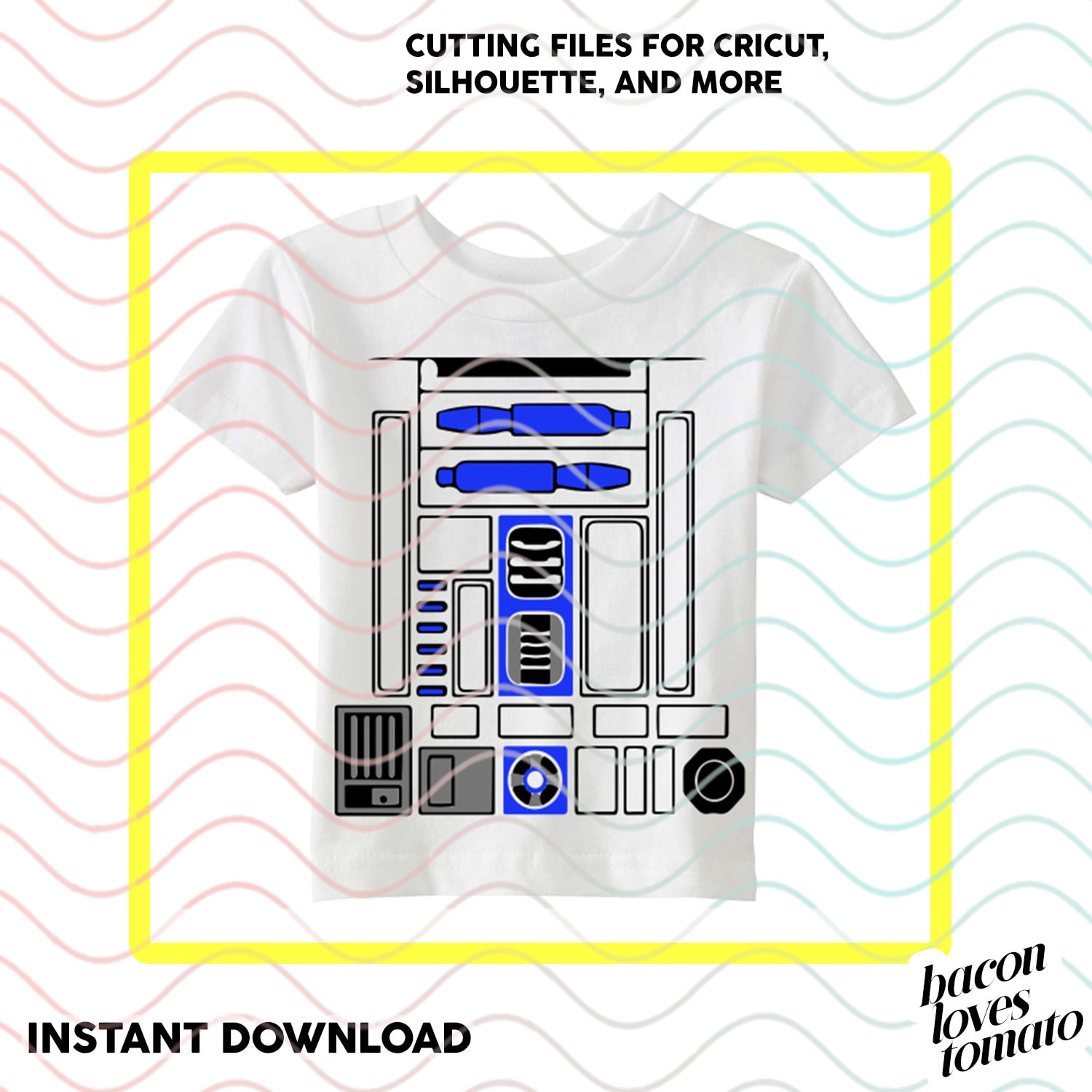 R2D2 Droid Star Wars Design (front Only) SVG / Studio / PNG / File for ...