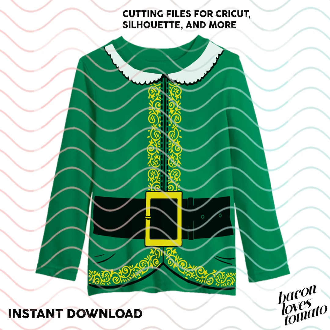 Buddy the Elf Costume Shirt Elf Movie SVG / Studio / PNG / File for ...