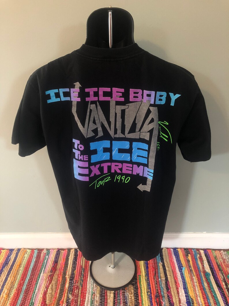 1990 Vanilla Ice Concert Tour Shirt Vintage Rap Tee Band Ice Ice Baby ...