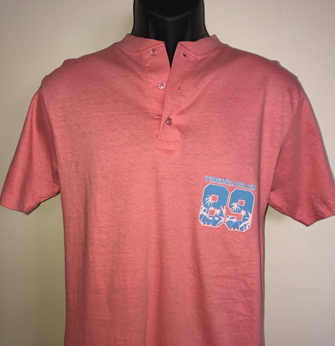 1989 Virginia Beach Spring Break Shirt Vintage Tee 80s Hanes Beefy Neon ...
