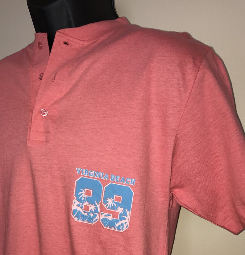 1989 Virginia Beach Spring Break Shirt Vintage Tee 80s Hanes Beefy Neon ...