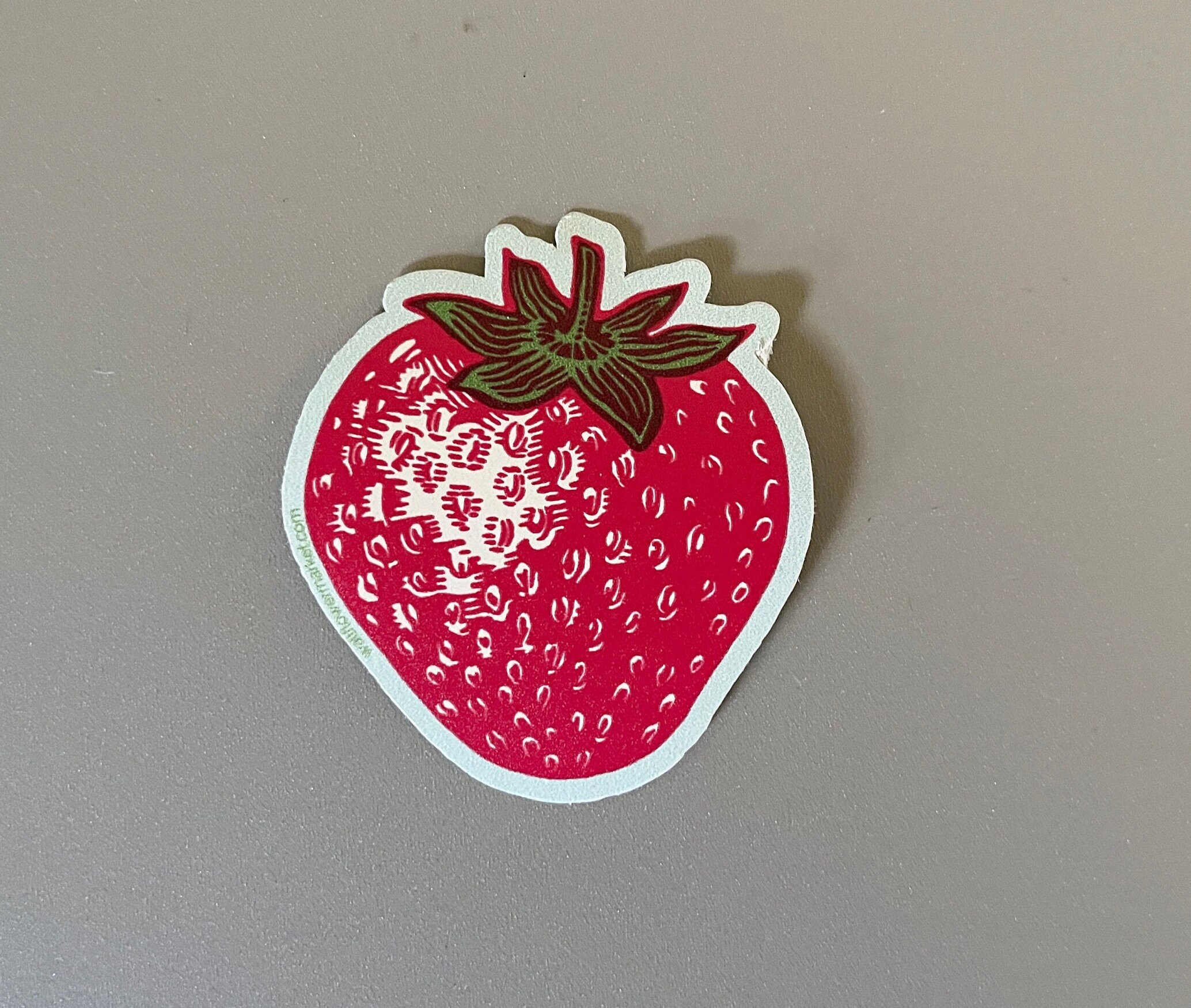 Retro Strawberry Sticker | Waterproof | Laptop Sticker | Phone Sticker ...