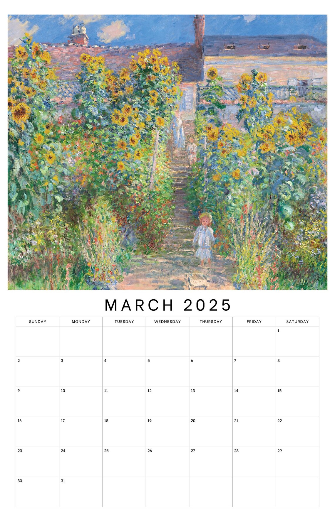 2025 Claude Monet Calendar - Etsy