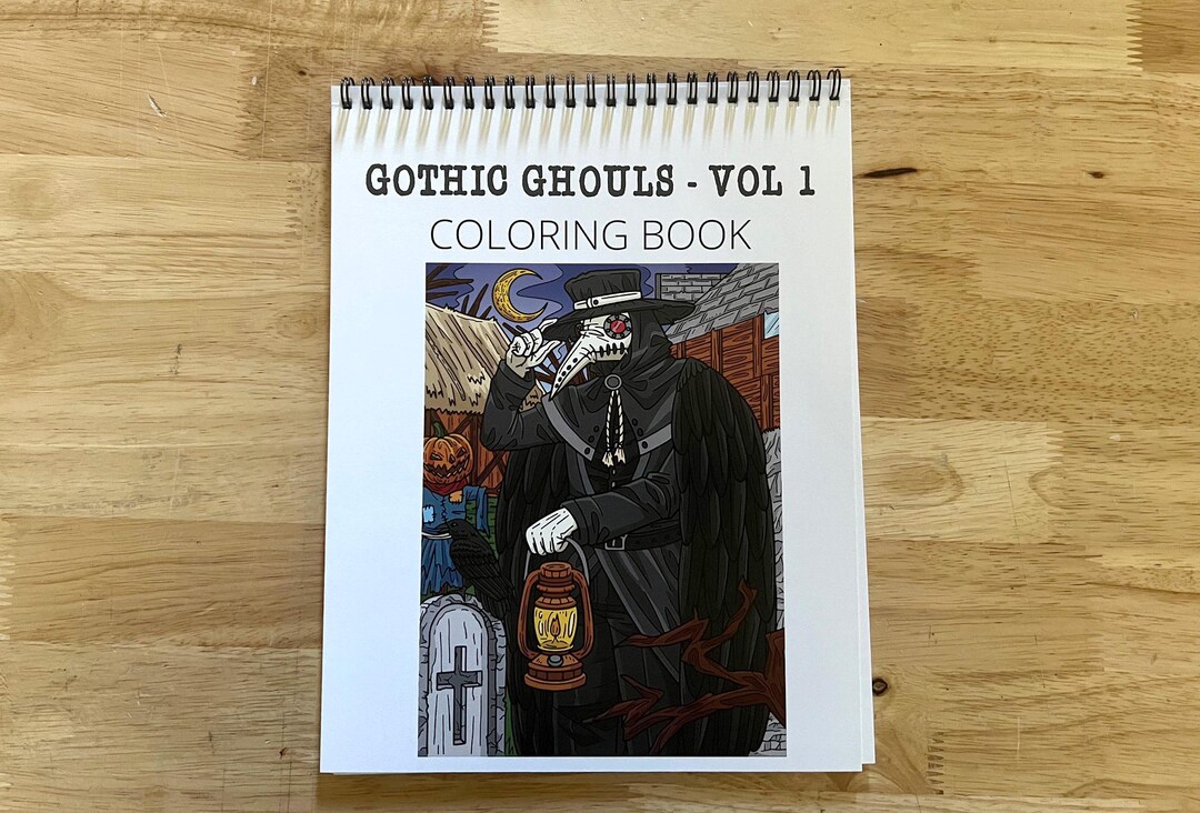 Gothic and Ghouls Volume 1 Coloring Book, Adult Coloring Book, Kids ...