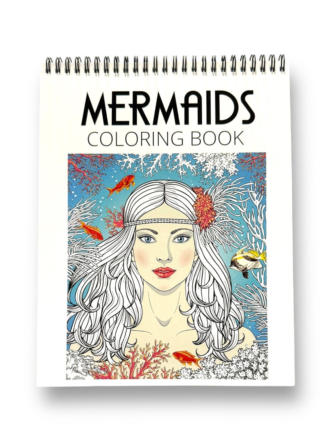 Mermaids Coloring Book, Coloring Book, Adult Coloring Book, Mermaids - Etsy