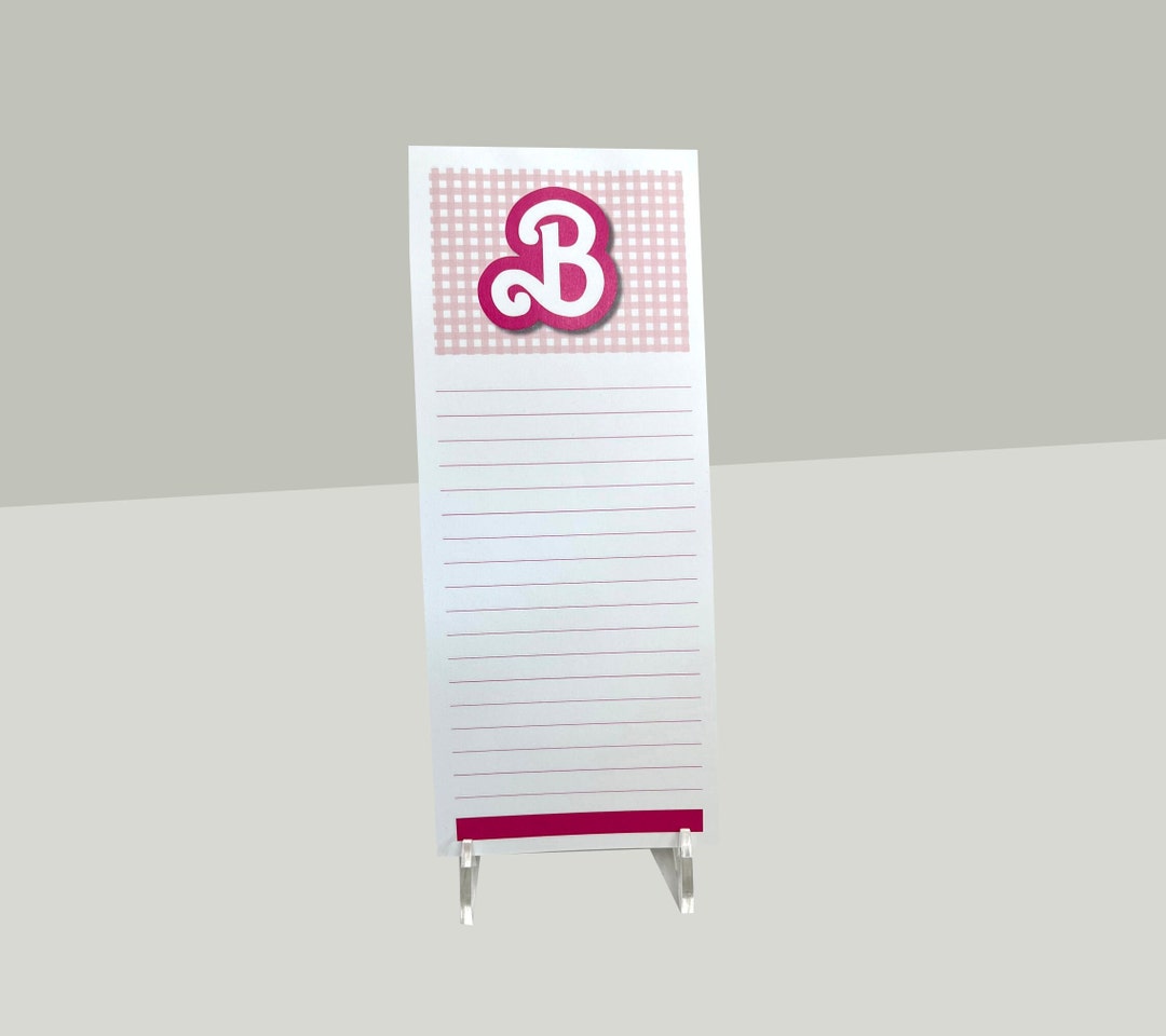 Barbie Notepad Barbie b Plaid Notepad Notepad - Etsy