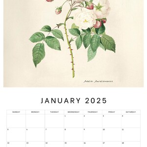 2025 Vintage Florals Calendar - Etsy