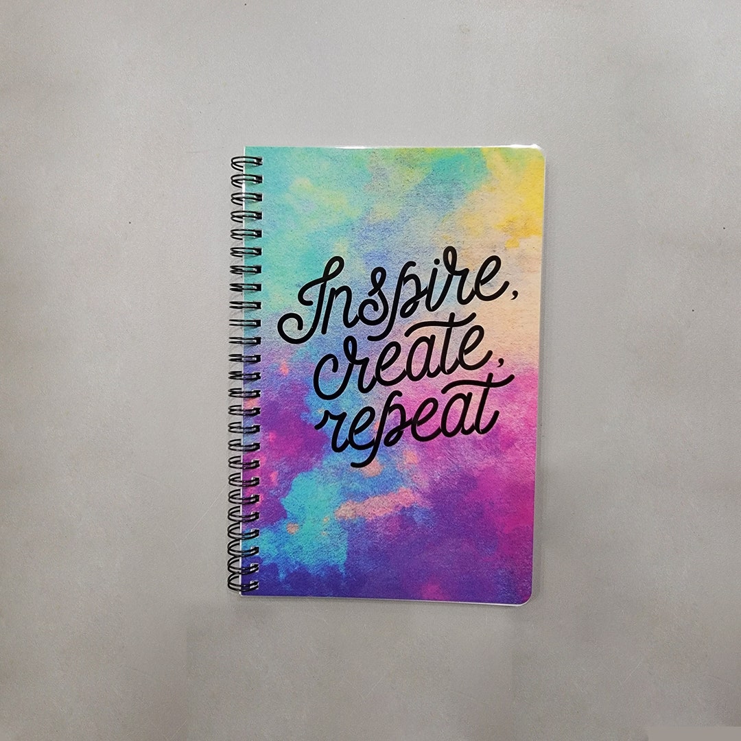 Inspire Create Repeat, Journal, Spiral Journal, Notebook - Etsy