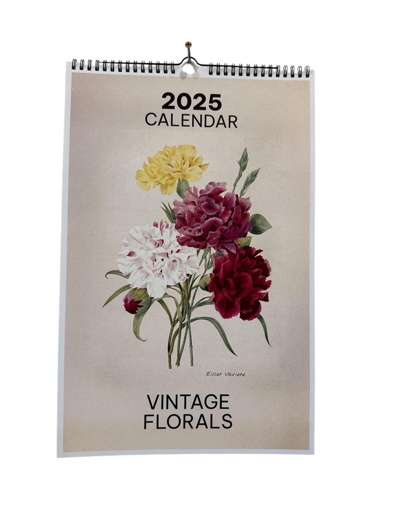 2025 Vintage Florals Calendar - Etsy