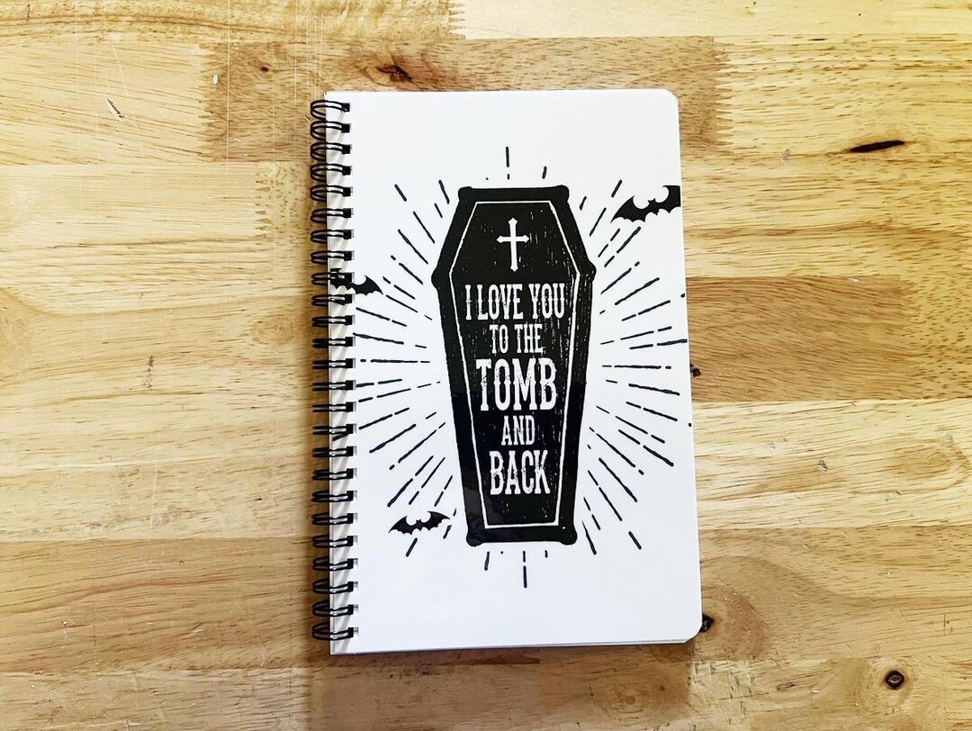 I Love You to the Tomb and Back Journal, Spiral Journal, Notebook, Bats ...