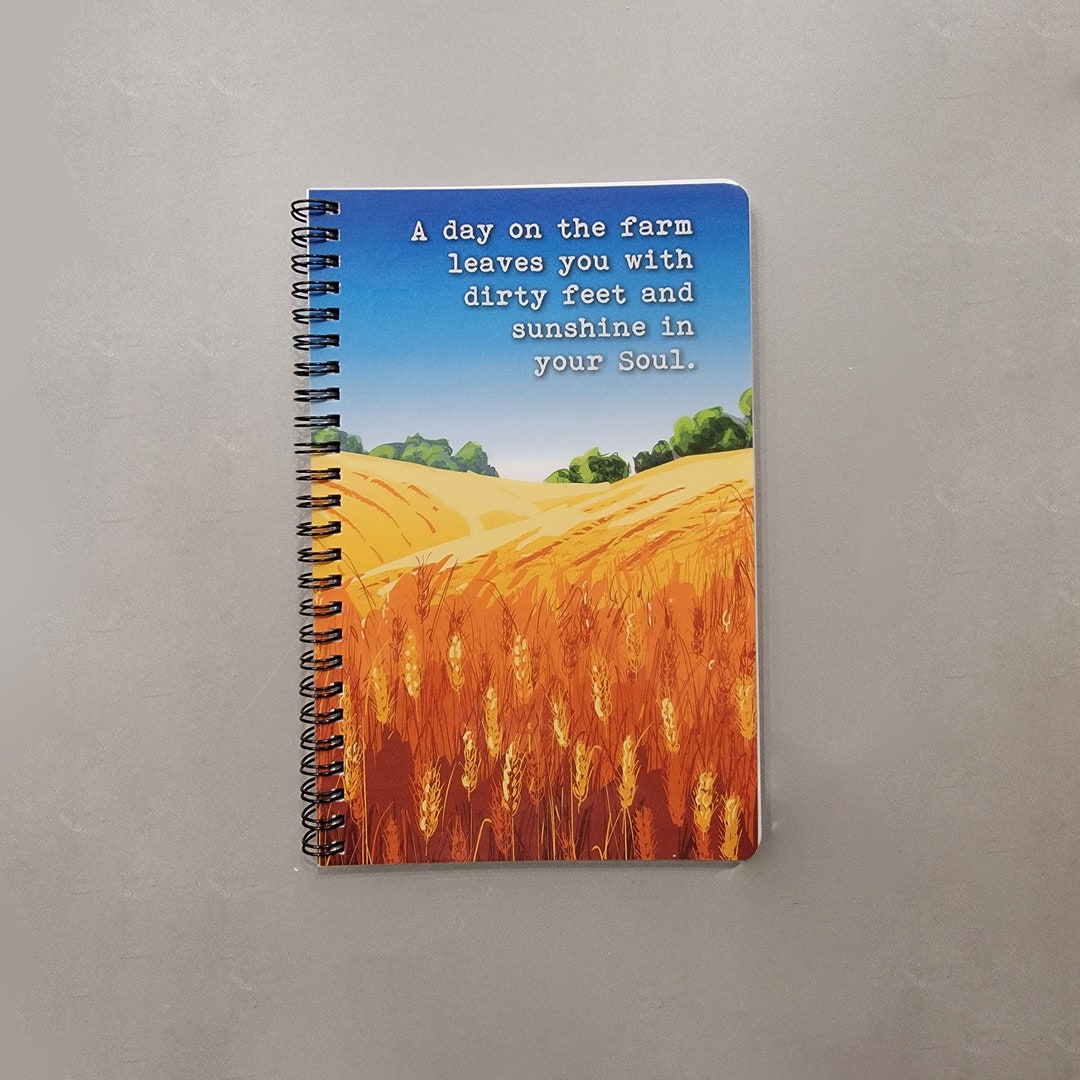 A Day on the Farm Journal, Spiral Journal, Notebook, Farm Notebook - Etsy
