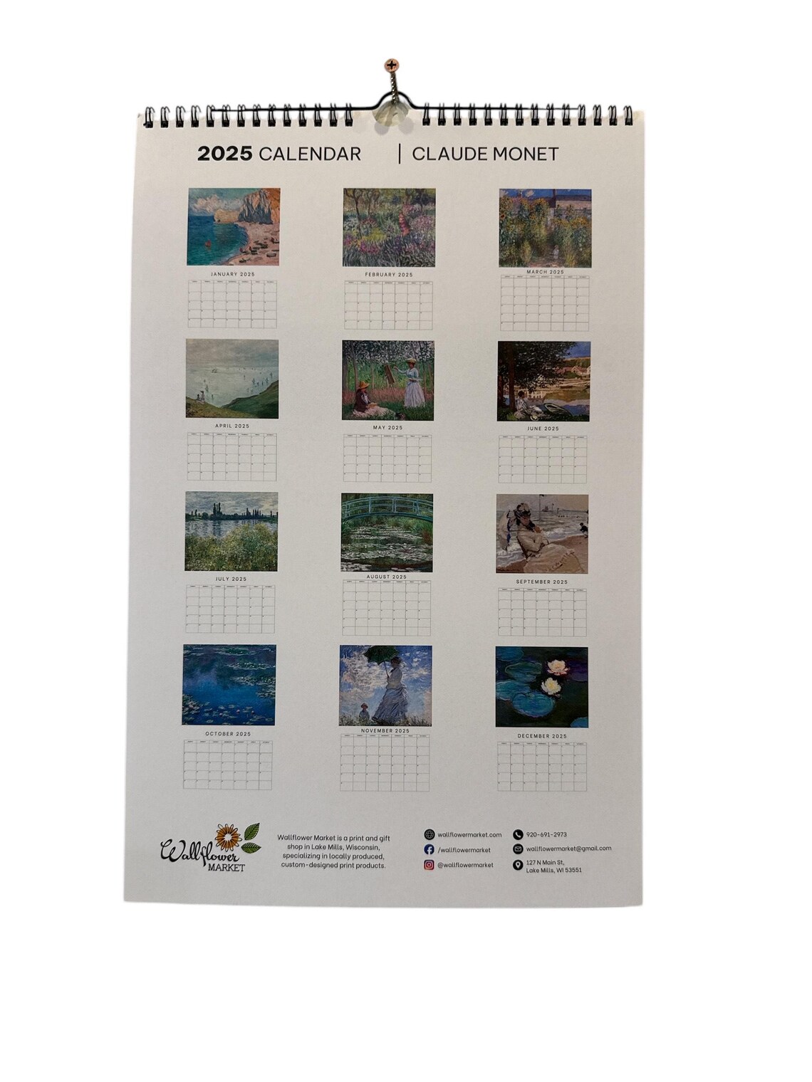 2025 Claude Monet Calendar - Etsy