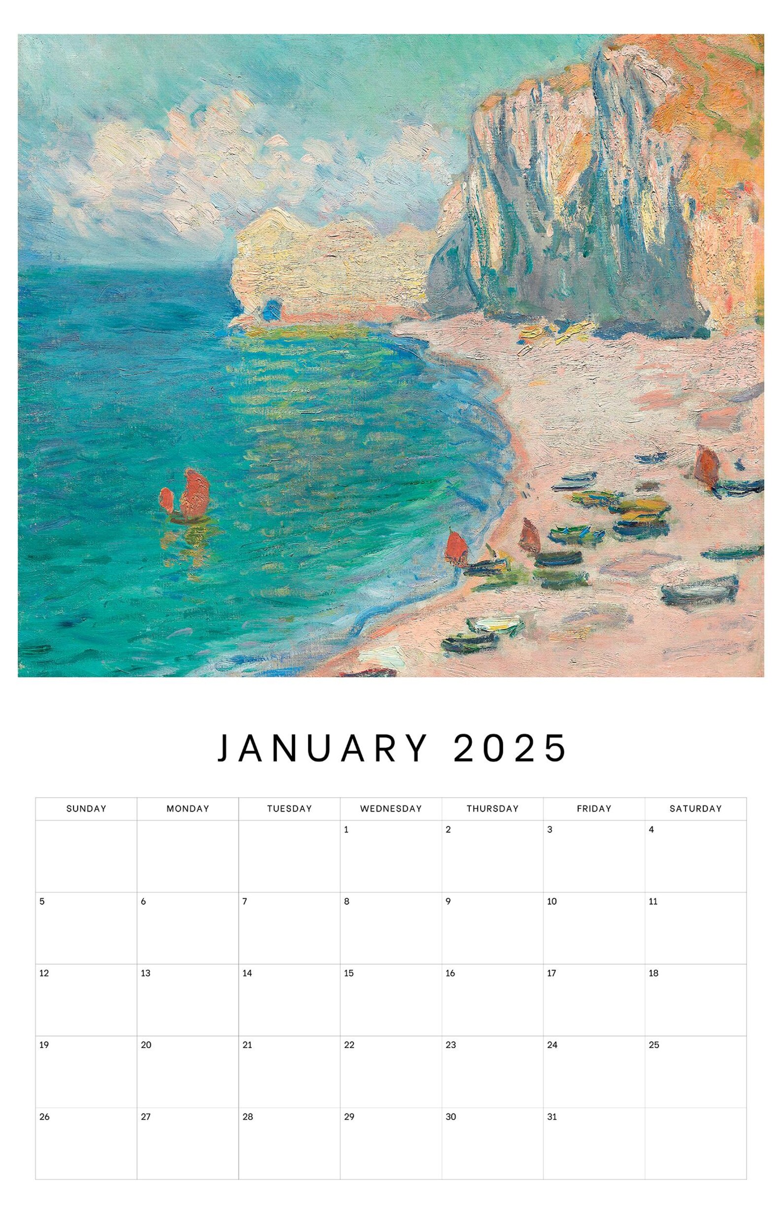 2025 Claude Monet Calendar - Etsy