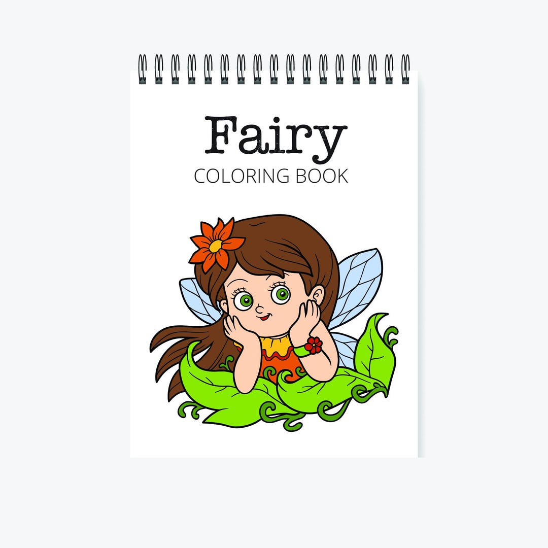 Fairy Coloring Book, Coloring Book, Kids Coloring Book - Etsy